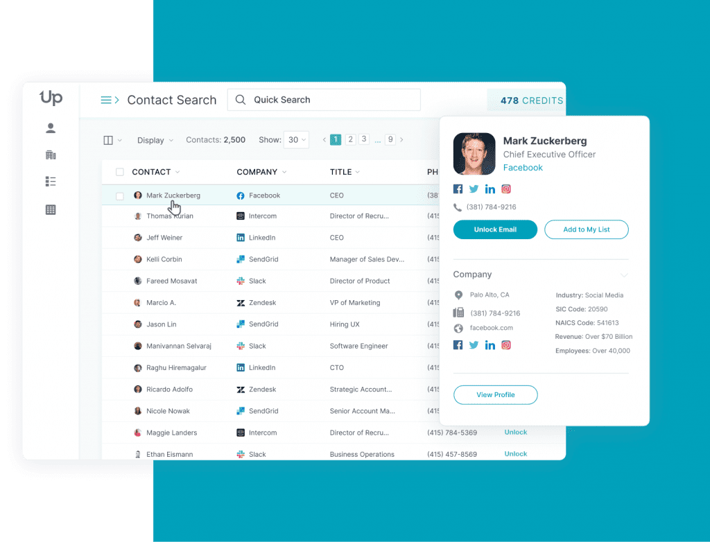 B2B Lead Generation Software, Tools & Sales Intelligence | UpLead