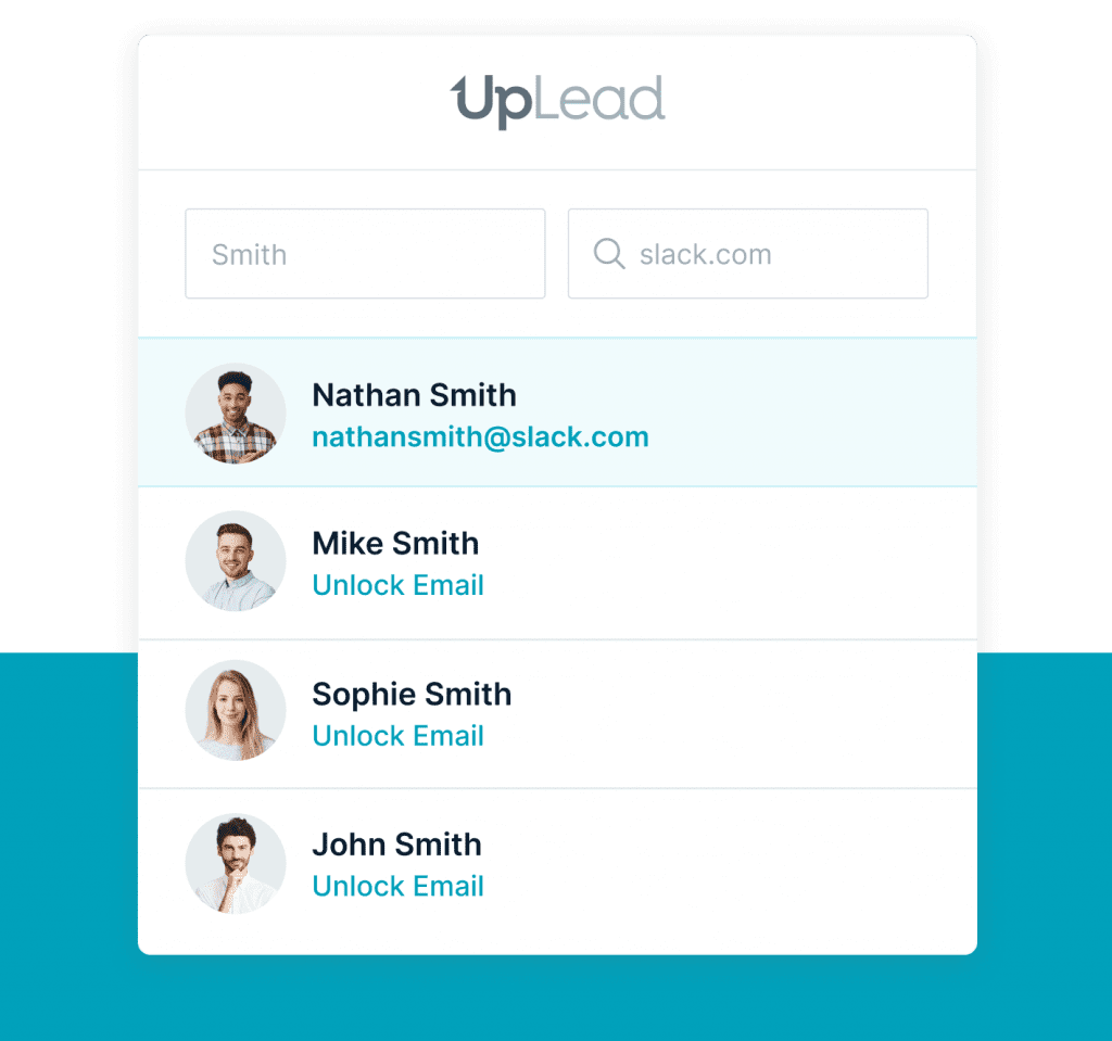 Email Finder - Find email addresses by name | UpLead