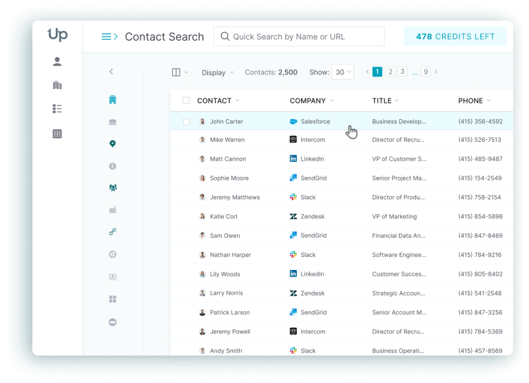 Construction Email Lists - 100% Verified Contact Database - UpLead
