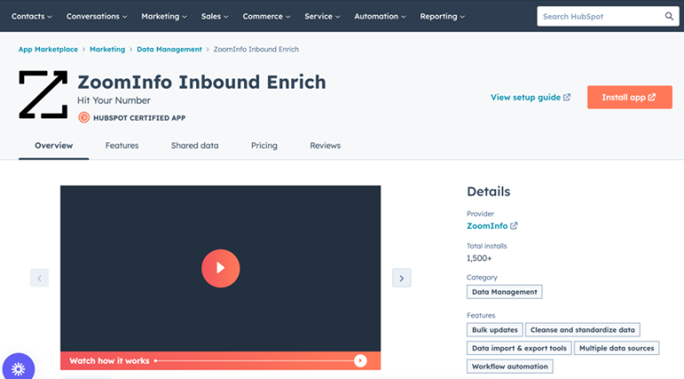 ZoomInfo HubSpot Integration: ZoomInfo Inbound Enrich Guide - UpLead