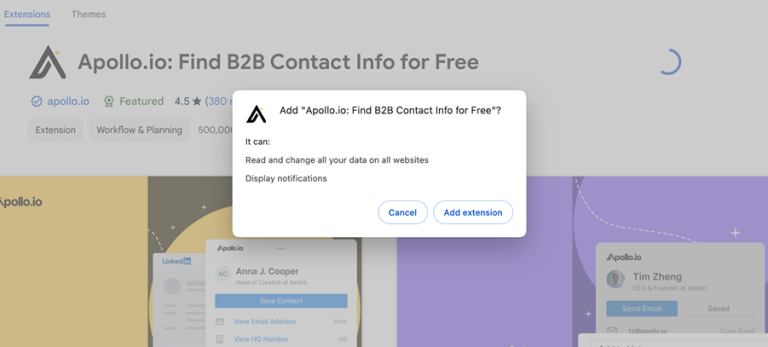 Apollo.io Chrome Extension: Everything to Know in 2025 - UpLead