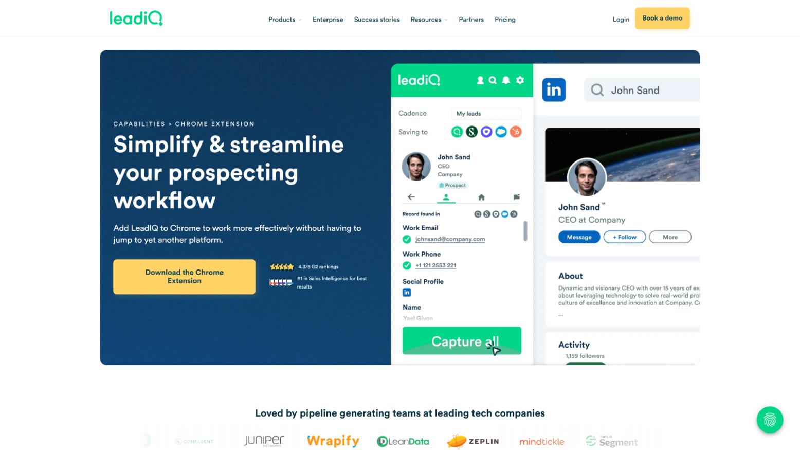 What is LeadIQ: Key Information for 2025 - UpLead